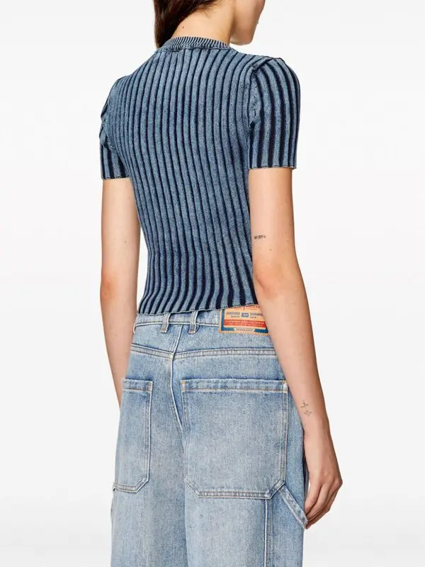 Diesel® M-Anaheim Logo-Plaque T-Shirt In Blue - 50% Off | Editorialist