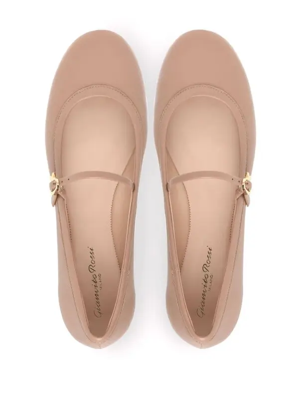 GIANVITO ROSSI Carla Ballerina Shoes - Neutrals