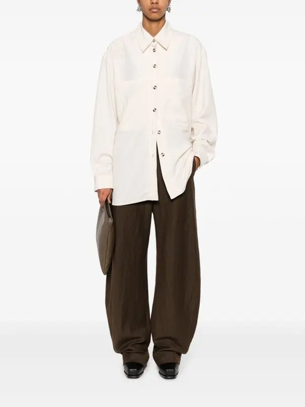 Nanushka Fabian Logo-embroidered Shirt