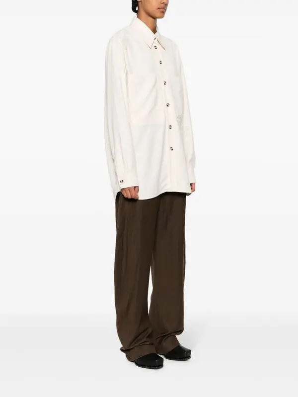 Nanushka Fabian Logo-embroidered Shirt