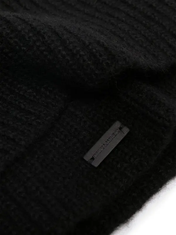Saint Laurent Ribbed-knit Ribbed Scarf