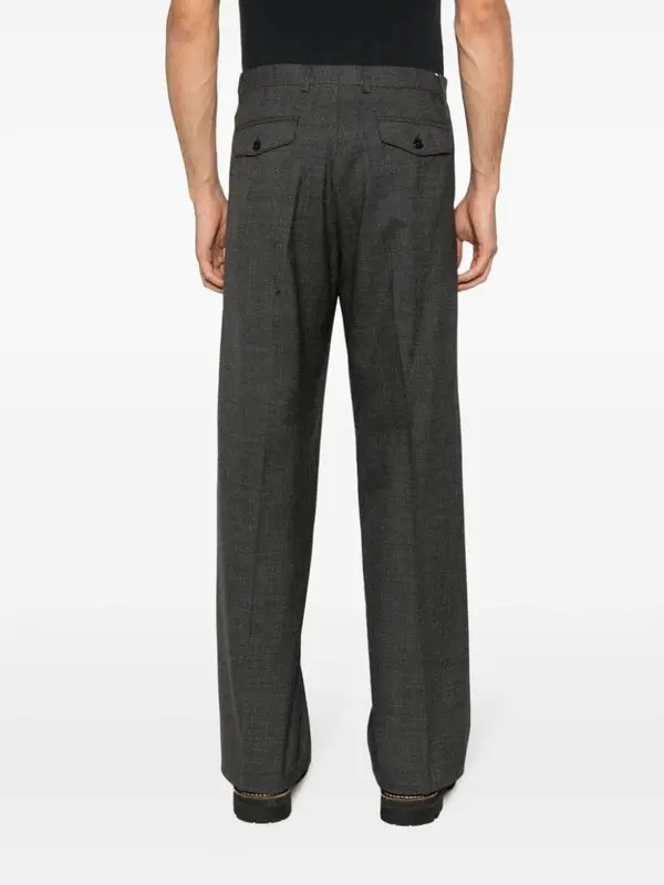 SUNFLOWER Tailored Straight-leg Trousers - Grey