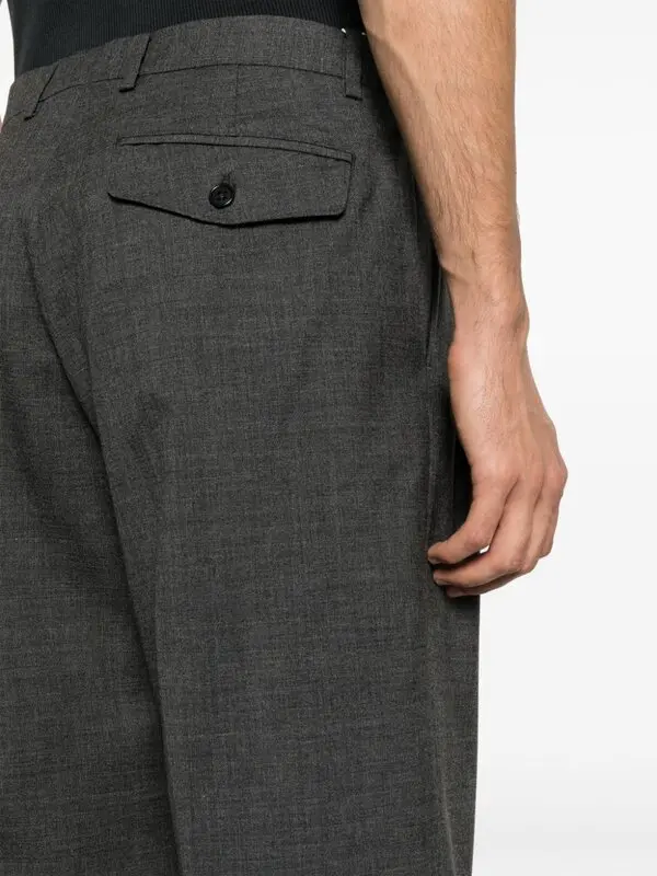 SUNFLOWER Tailored Straight-leg Trousers - Grey