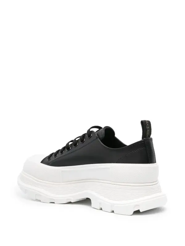 Alexander McQueen Tread Slick Lace-up Sneakers - Black