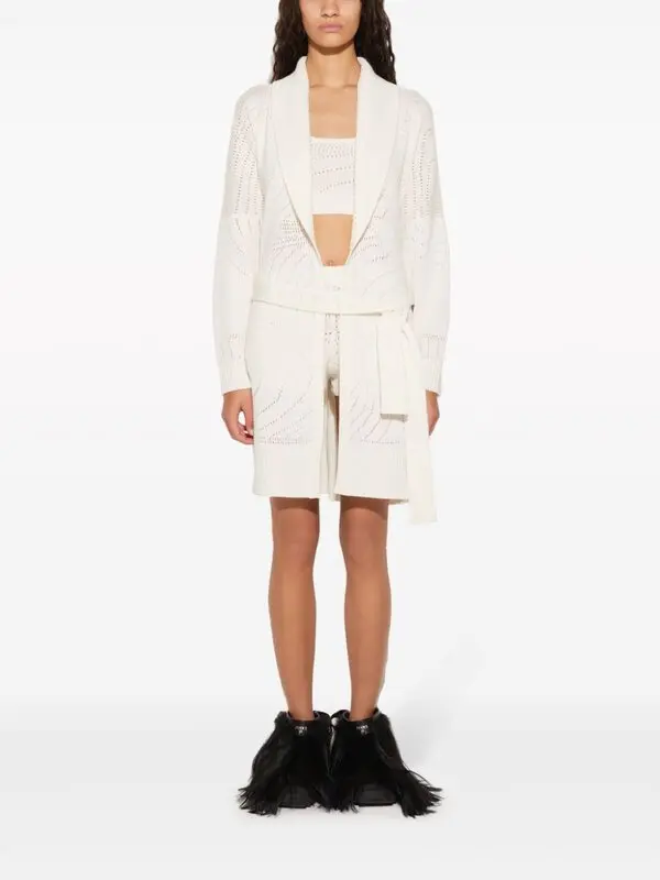 Emilio Pucci Pointelle-knit Cashmere Cardigan
