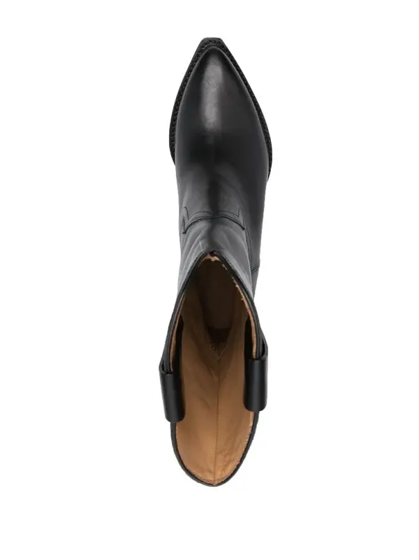 Isabel Marant Étoile Dahope 50mm Leather Cowboy Boots - Black