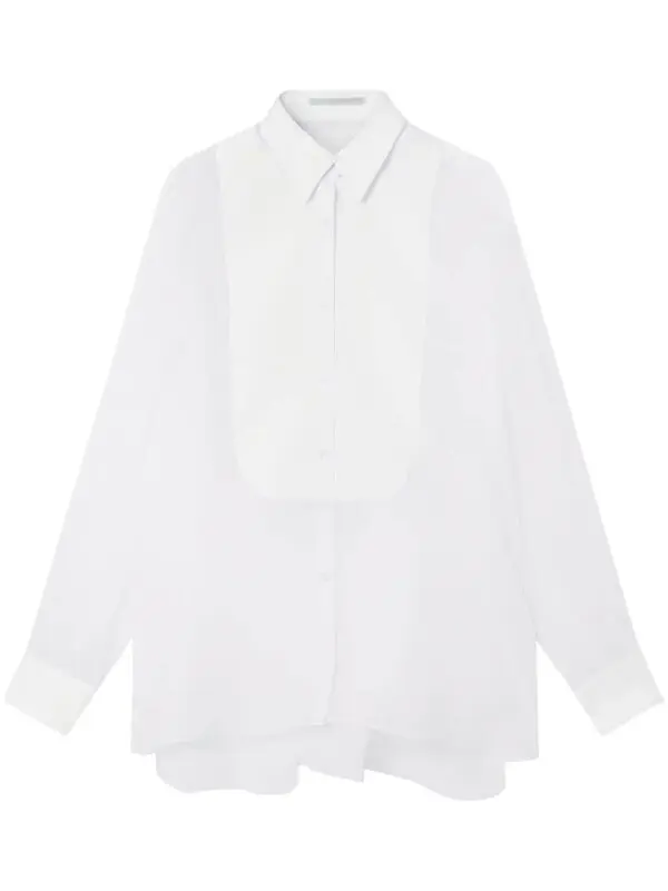Stella McCartney S-wave Button-up Silk Shirt