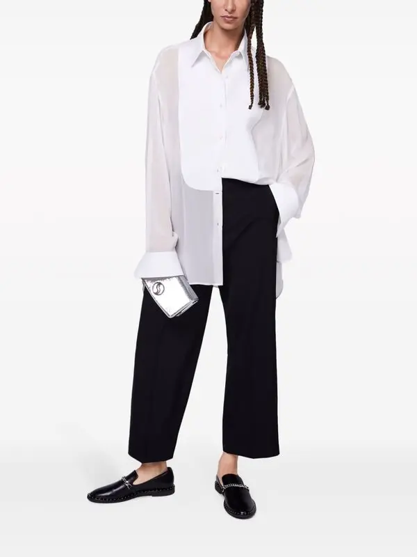 Stella McCartney S-wave Button-up Silk Shirt