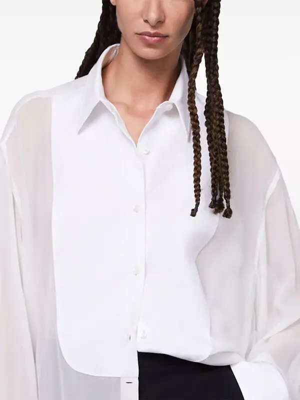 Stella McCartney S-wave Button-up Silk Shirt