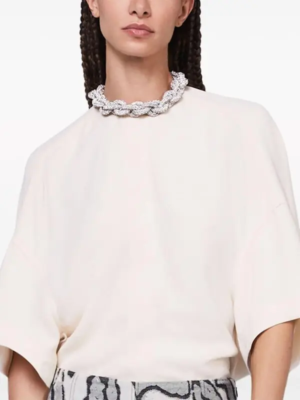 Stella McCartney Falabella Crystal-embellished Blouse