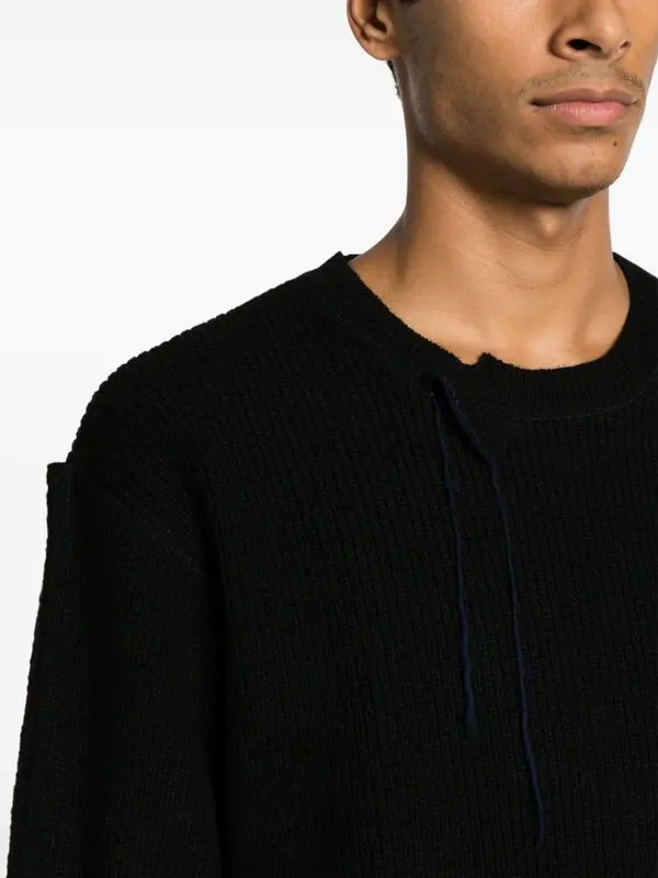 Yohji Yamamoto Asymmetric-neck Jumper