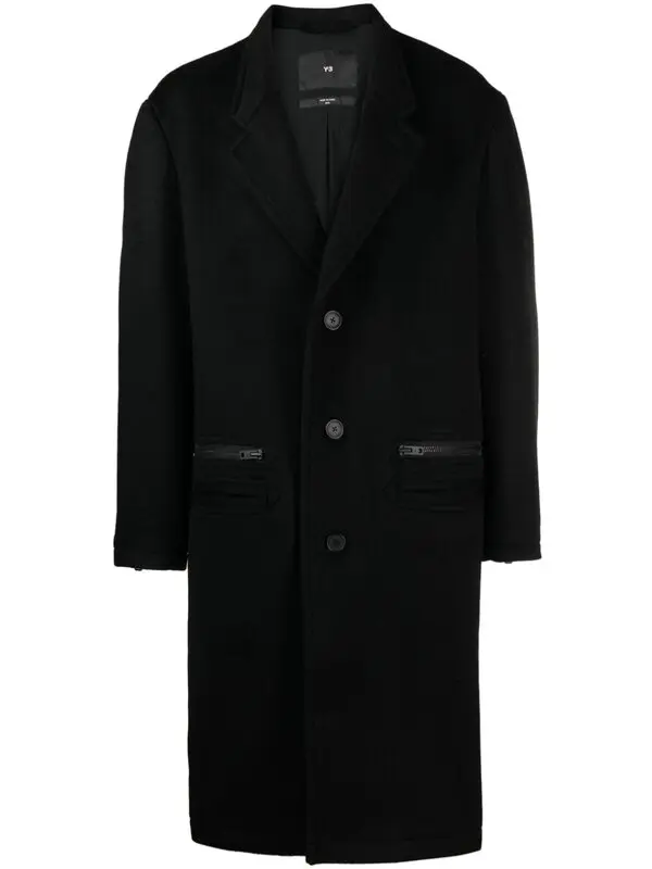 Y3 X Adidas Tailored Single-breasted Coat
