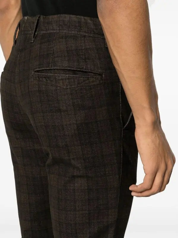 Incotex Check-print Trousers