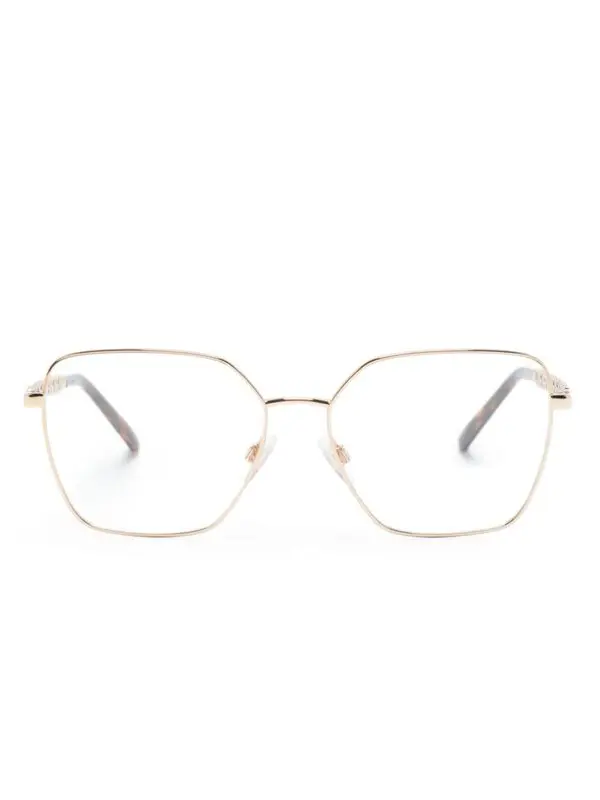 Dolce & Gabbana Square Frame Glasses - Gold