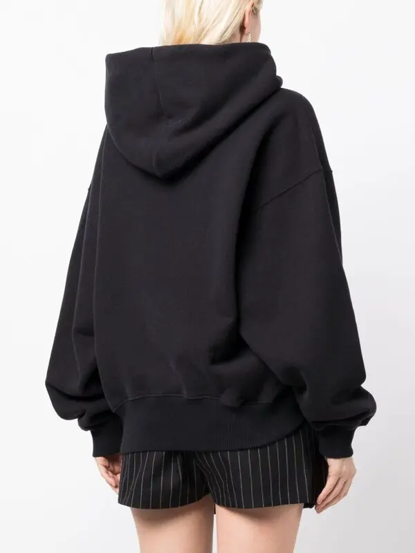 Off-White Spray-paint Logo Cotton Hoodie