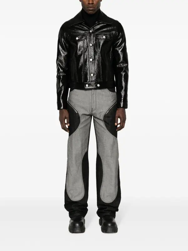 COURREGES Faux-leather Jacket - Black