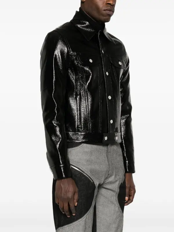 COURREGES Faux-leather Jacket - Black