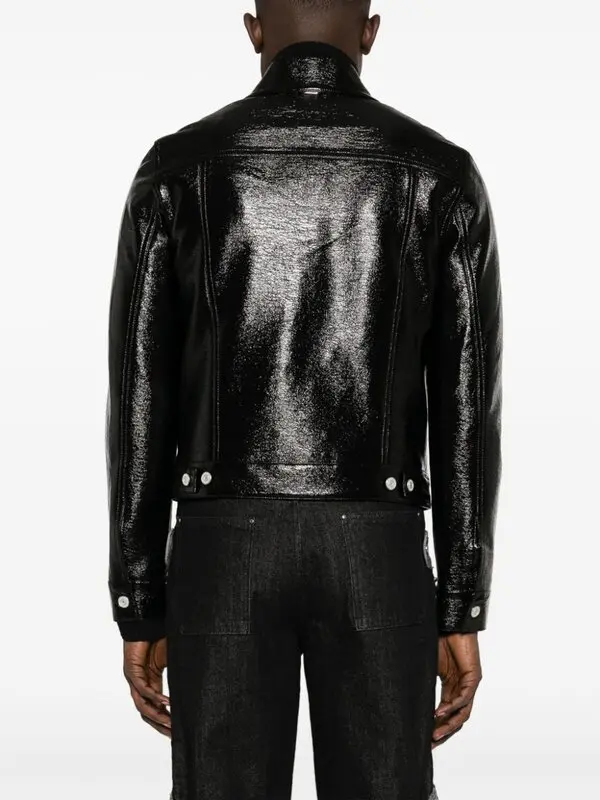 COURREGES Faux-leather Jacket - Black