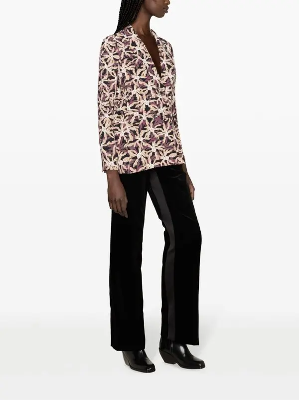 Diane Von Furstenberg Floral-pattern Double-breasted Blazer