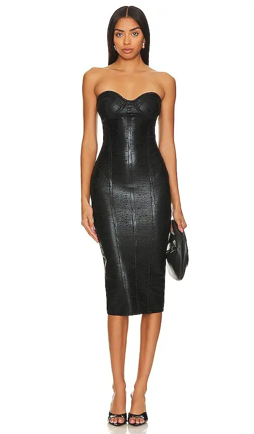Retrofete Charlize Knit Dress - Coated Black