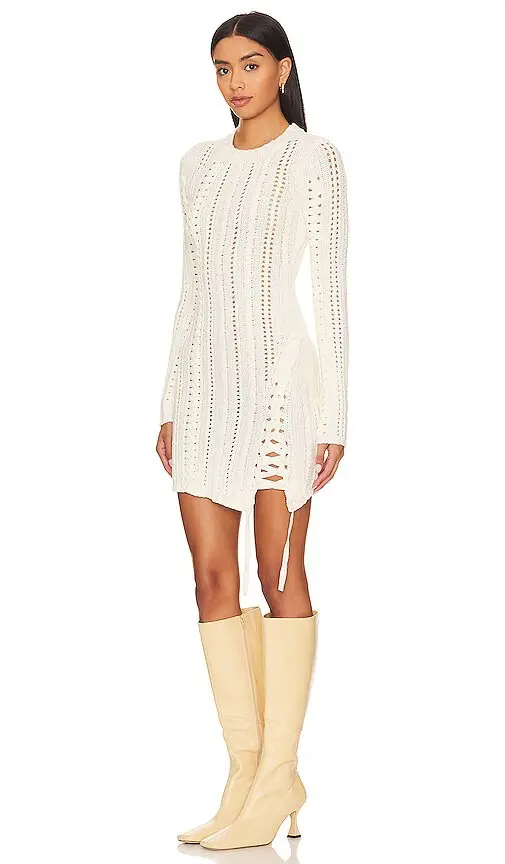 Camila Coelho Anira Cable Knit Dress - Ivory - 26% Off | Editorialist