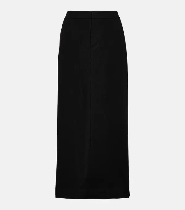 Vince Flannel Maxi Skirt - Black