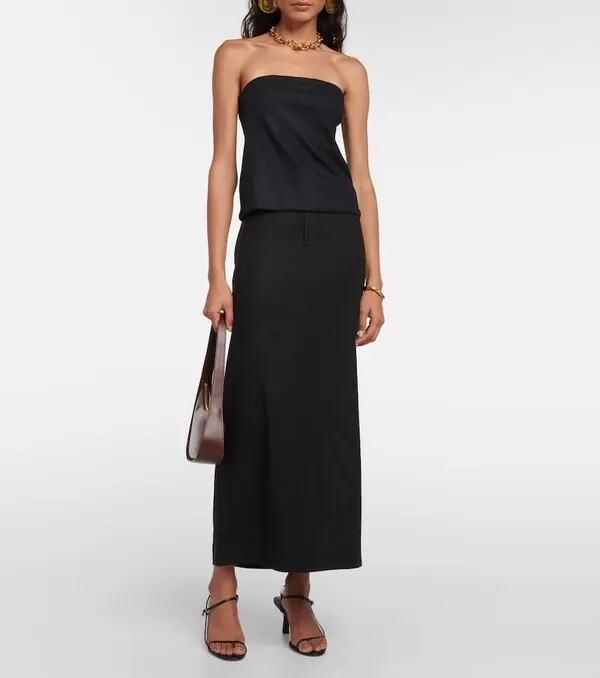Vince Flannel Maxi Skirt