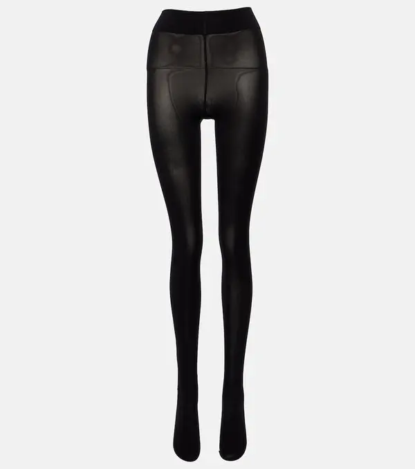 Wolford Velvet De Luxe 66 Set Of 3 Tights - Black