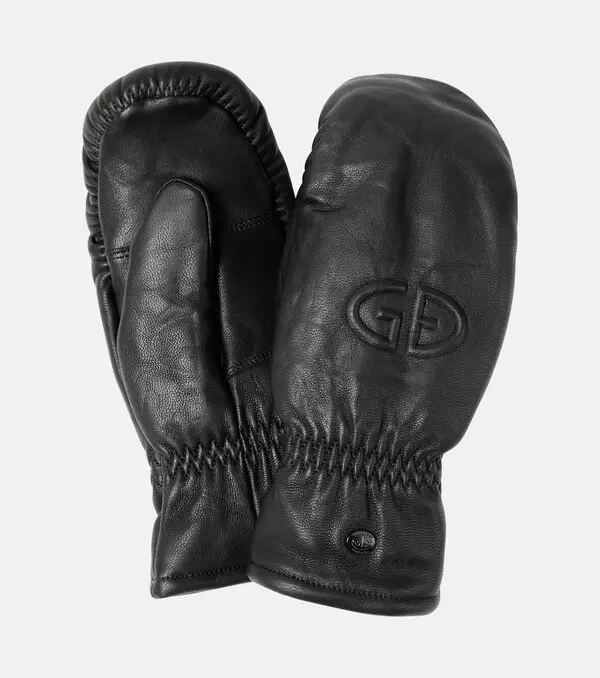 Goldbergh Hilja Leather Ski Mittens - Black