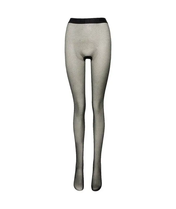 Wolford Twenties Fishnet Tights - Black
