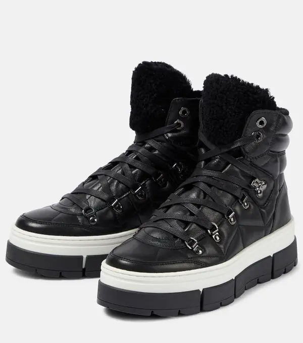 Bogner Vaduz Shearling-lined Leather Boots
