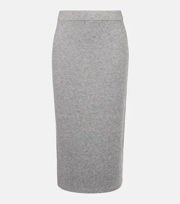 Vince Jersey Midi Skirt - Grey