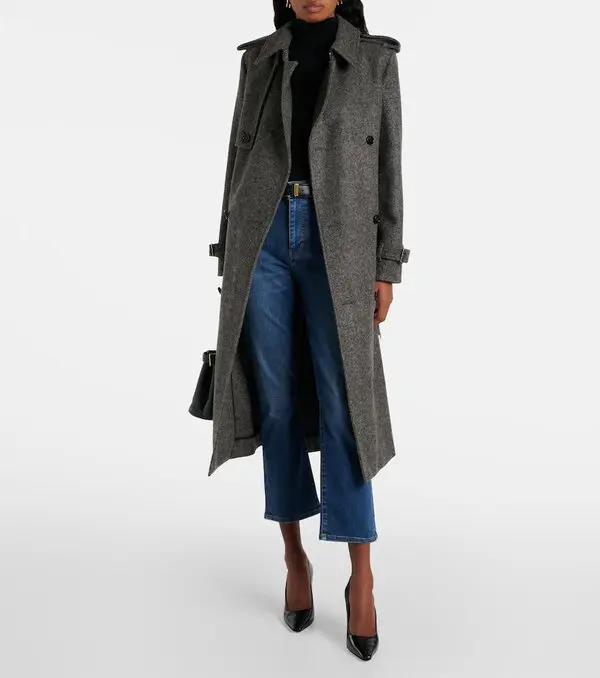 FRAME Le High Straight Cropped Jeans - Blue