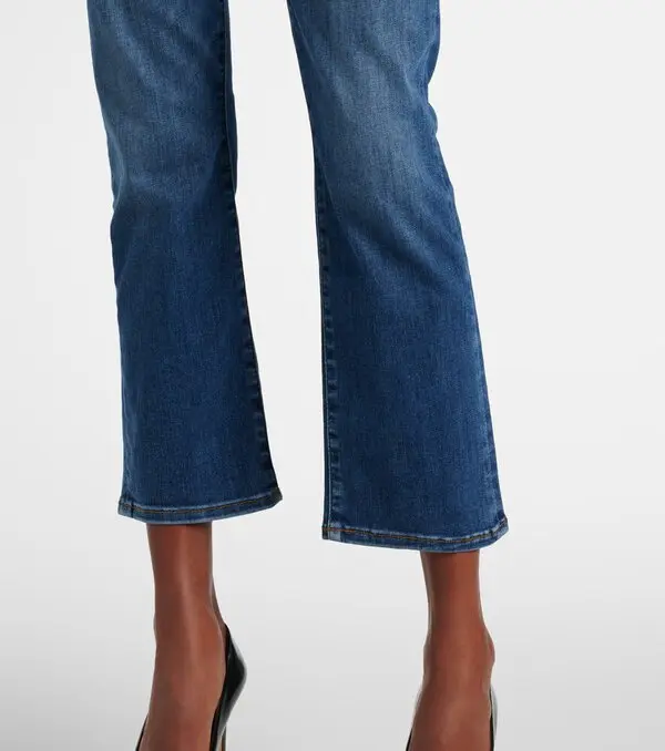 FRAME Le High Straight Cropped Jeans - Blue