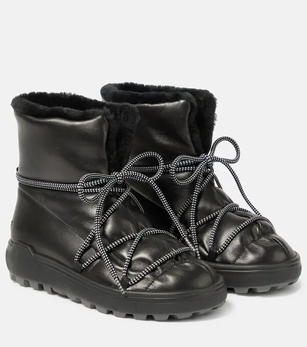 Bogner Chamonix Leather Ankle Boots - Black