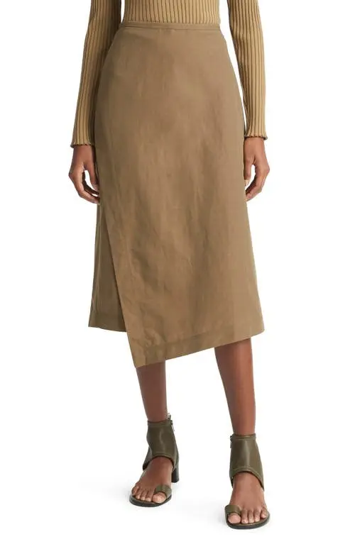 Vince Utility Asymmetric Midi Skirt