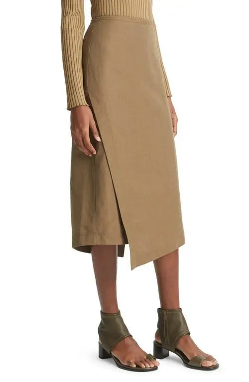 Vince Utility Asymmetric Midi Skirt