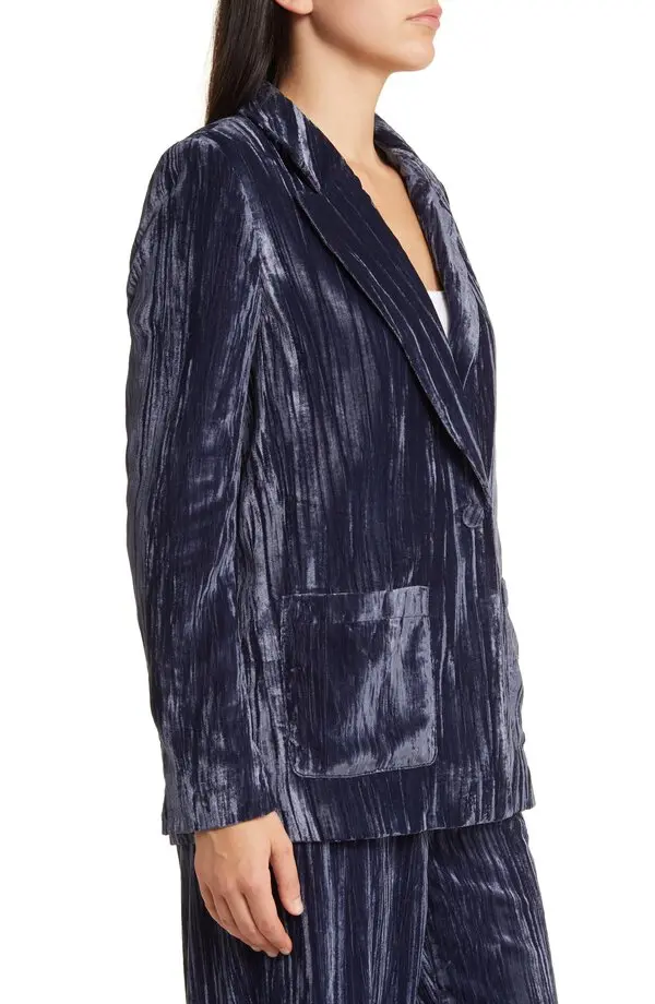 Treasure & Bond Relaxed Fit Textured Velvet Blazer