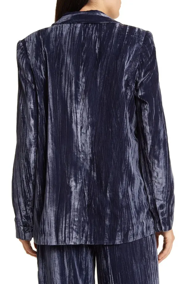 Treasure & Bond Relaxed Fit Textured Velvet Blazer
