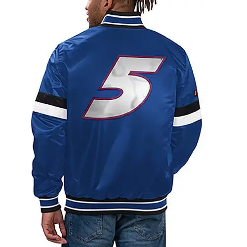 STARTER Kyle Larson Home Game Full-snap Varsity Jacket