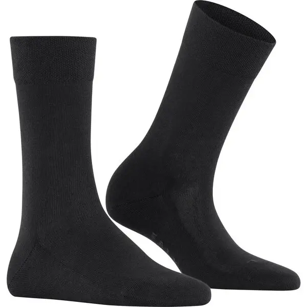 Falke Sensitive London Cotton Blend Socks - Black