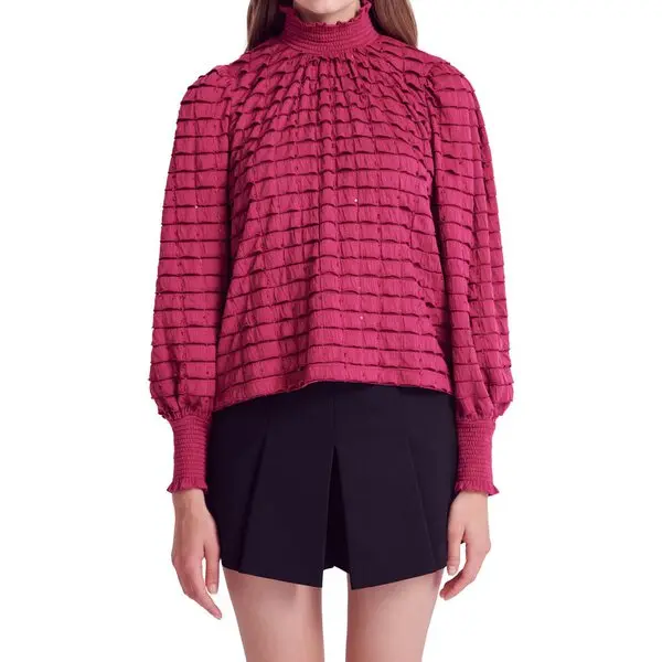 English Factory Tiered Ruffle Top