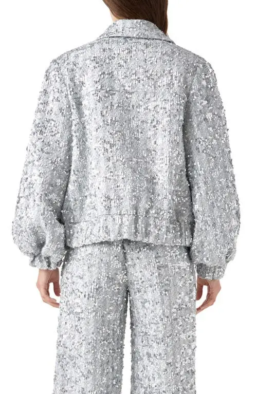 English Factory Sequin Tweed Jacket