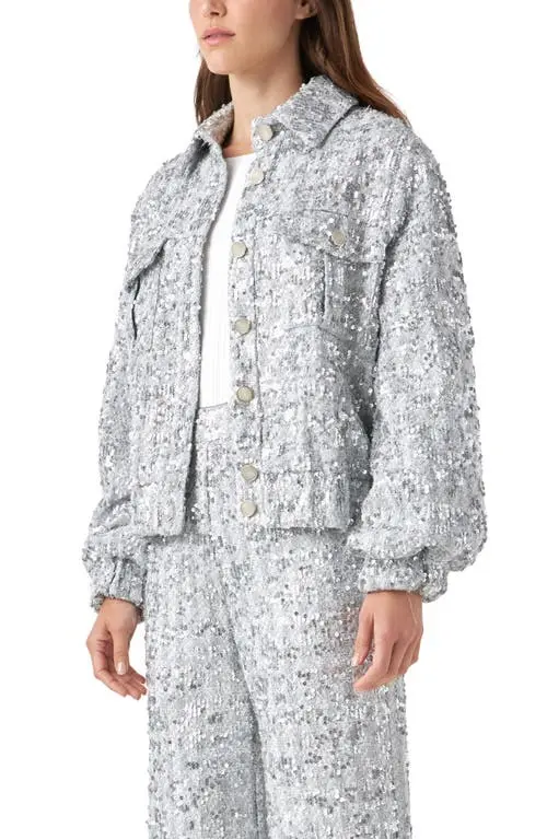 English Factory Sequin Tweed Jacket