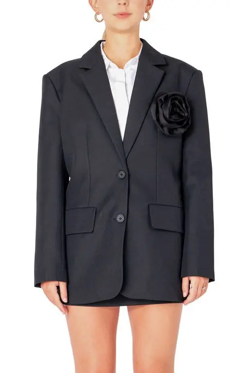 Endless Rose Corsage Blazer
