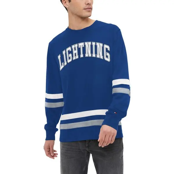 Tommy Hilfiger Tampa Bay Lightning Nolan Long Sleeve T-shirt - Blue
