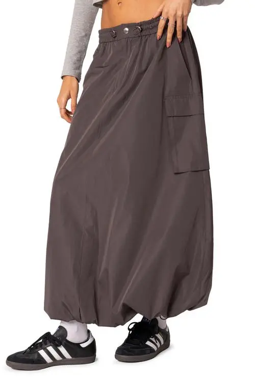 EDIKTED Bubble Hem Maxi Skirt