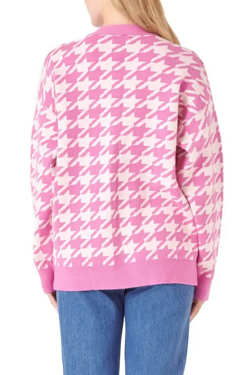English Factory Houndstooth Cardigan