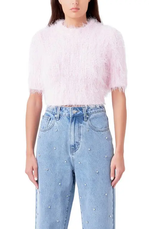 Endless Rose Fuzzy Knit Sweater