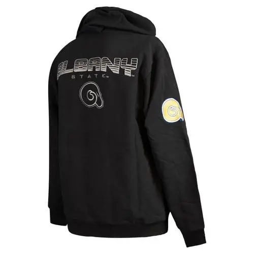 FISLL Albany State Golden Rams Puff Print Sliced Pullover Hoodie